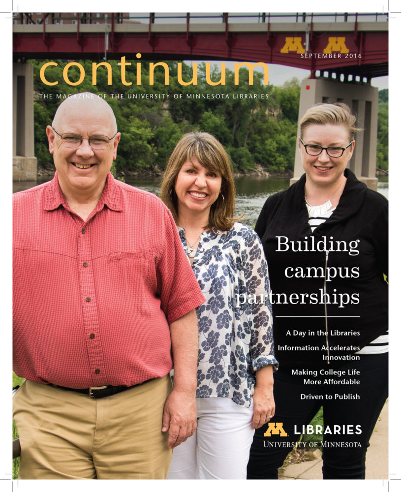 continuum Summer 2016 - UMN Libraries News & Events
